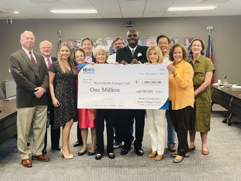 HCHD Foundation donates $1 Million to Harris Health Strategic Fund ...